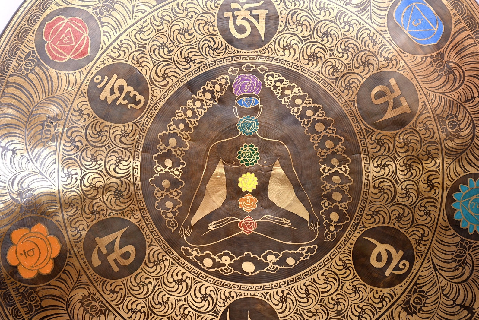 23" Gong-hand Crafted Gong-sound Therapy Gong-seven Chakra Gong ...