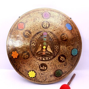 23" Gong-hand Crafted Gong-sound Therapy Gong-seven Chakra Gong ...