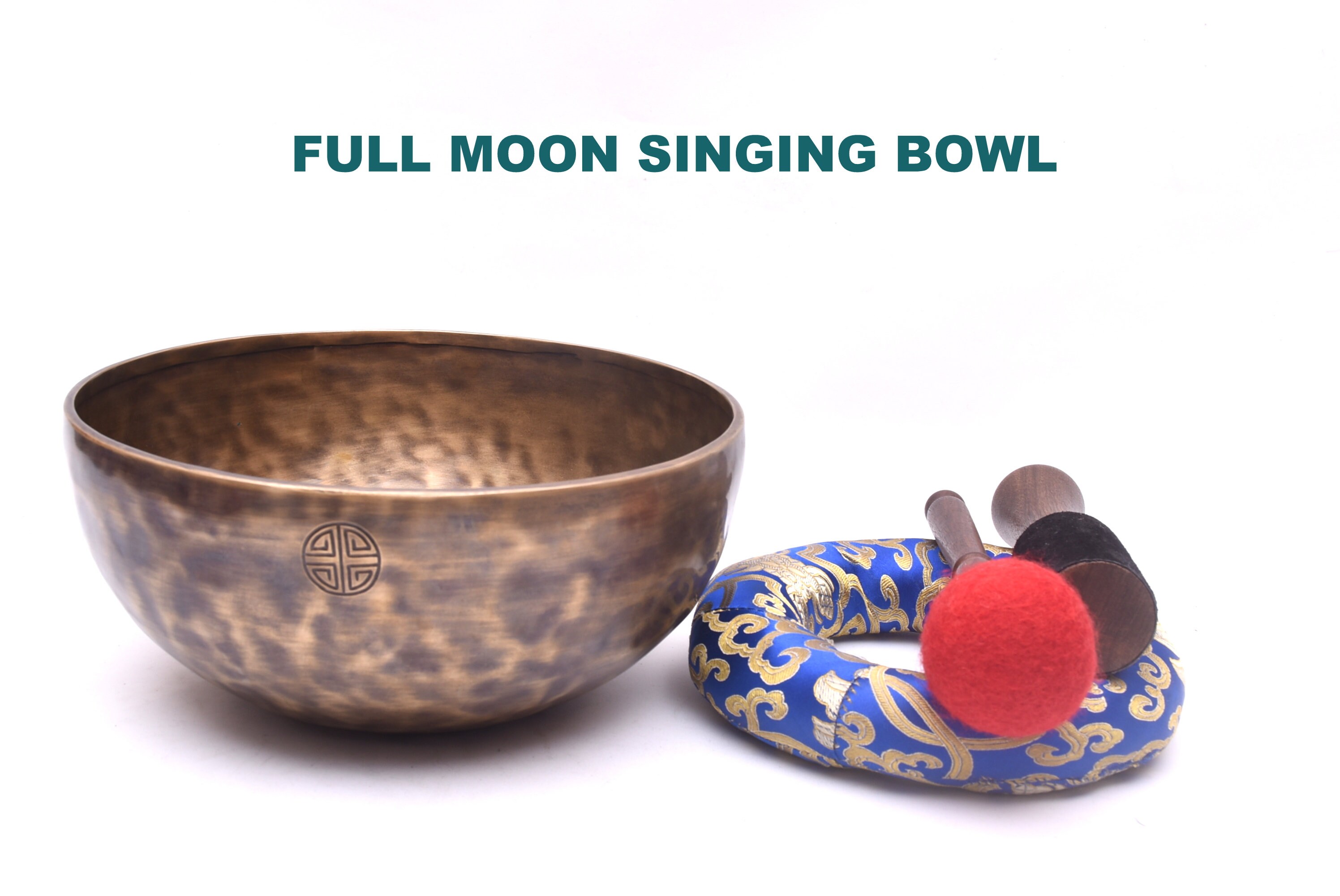 11" Full Moon Bowl-handmade Full Moon Bowl-tibetan Singing Bowl-b Note ...