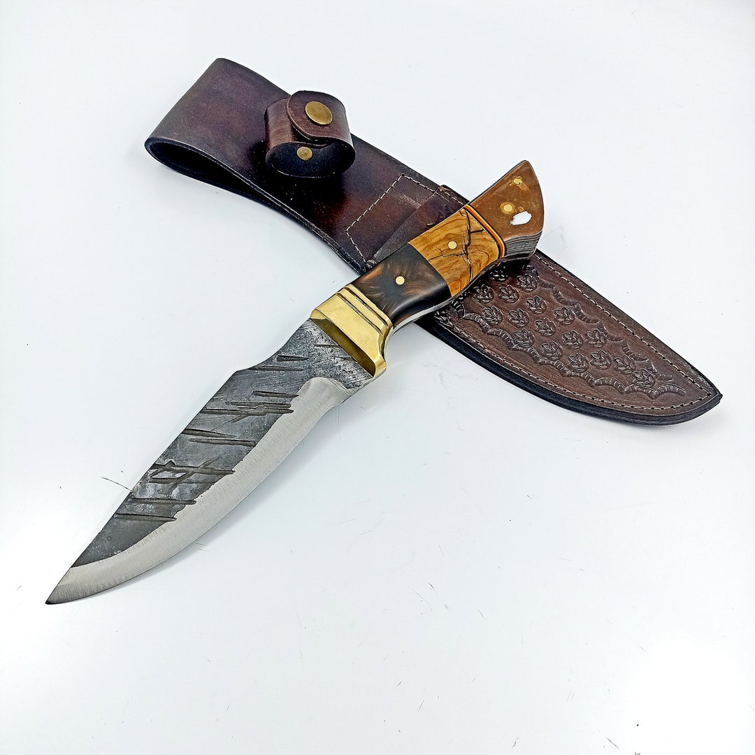 Hand Forged Hunting Knife , Custom Engraved Gifts for Men ...
