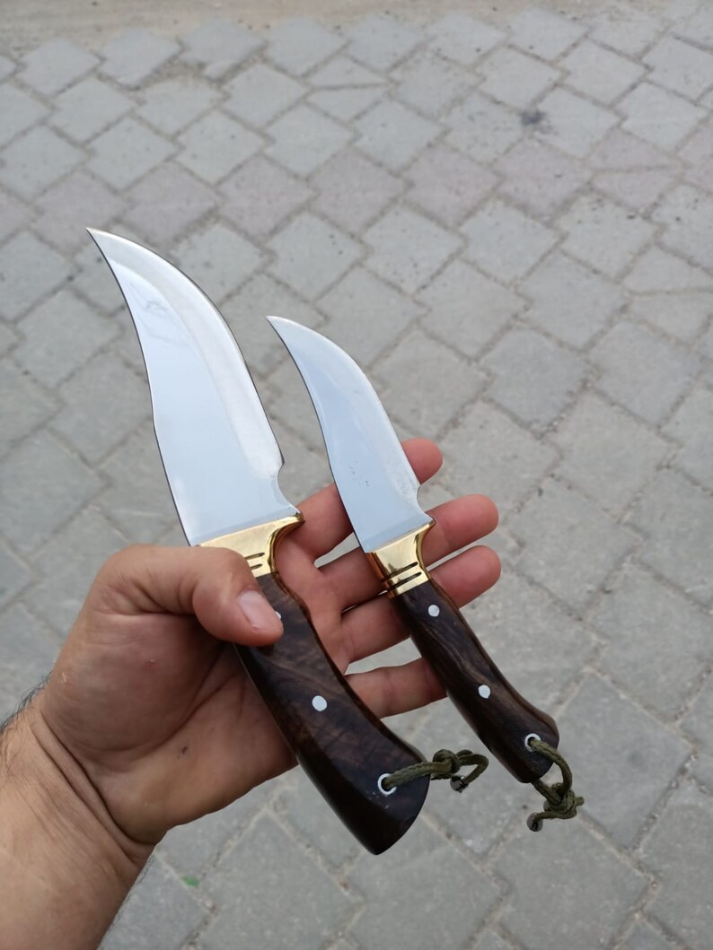 2 Pieces Hunting Knife Set Viking Knife Set Handmade - Etsy