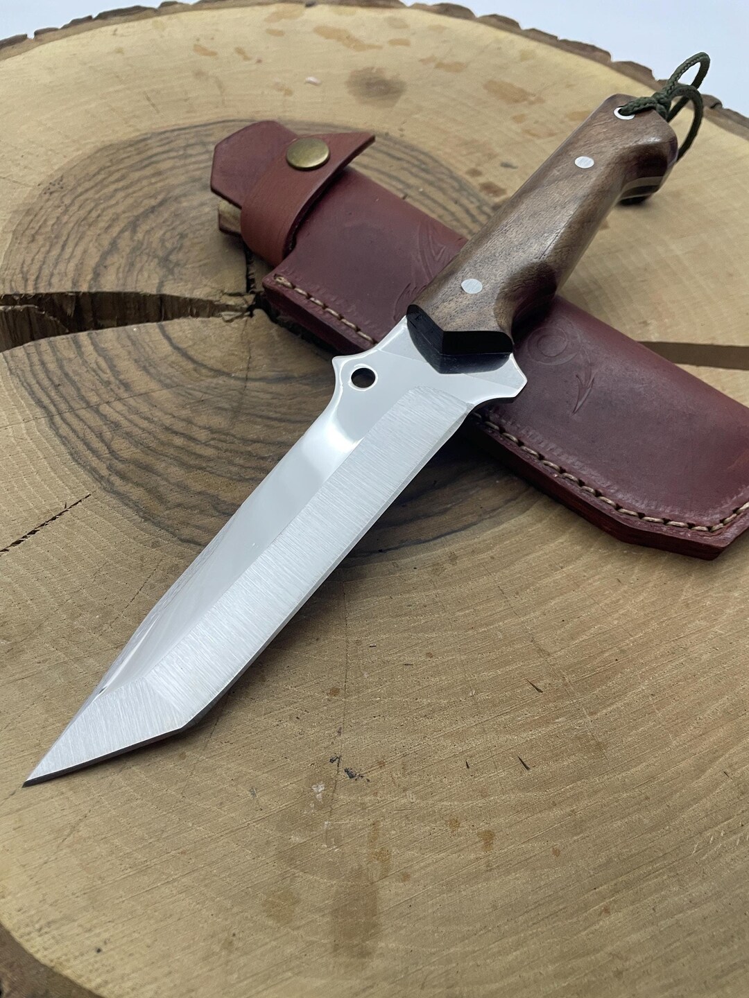 Custom Engraved Tanto Knife: 4034 Steel Tactical Fixed Blade - Etsy