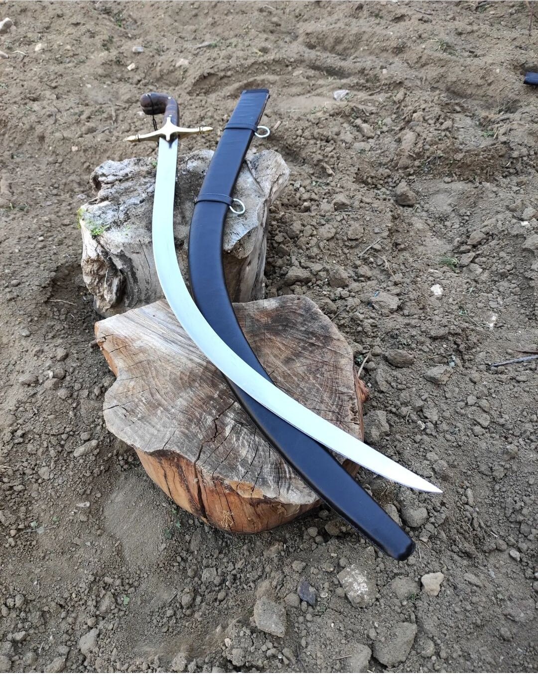 Arabic Shimsir Sword With Scabbard , İslamic Swords , Medieval İtems ...