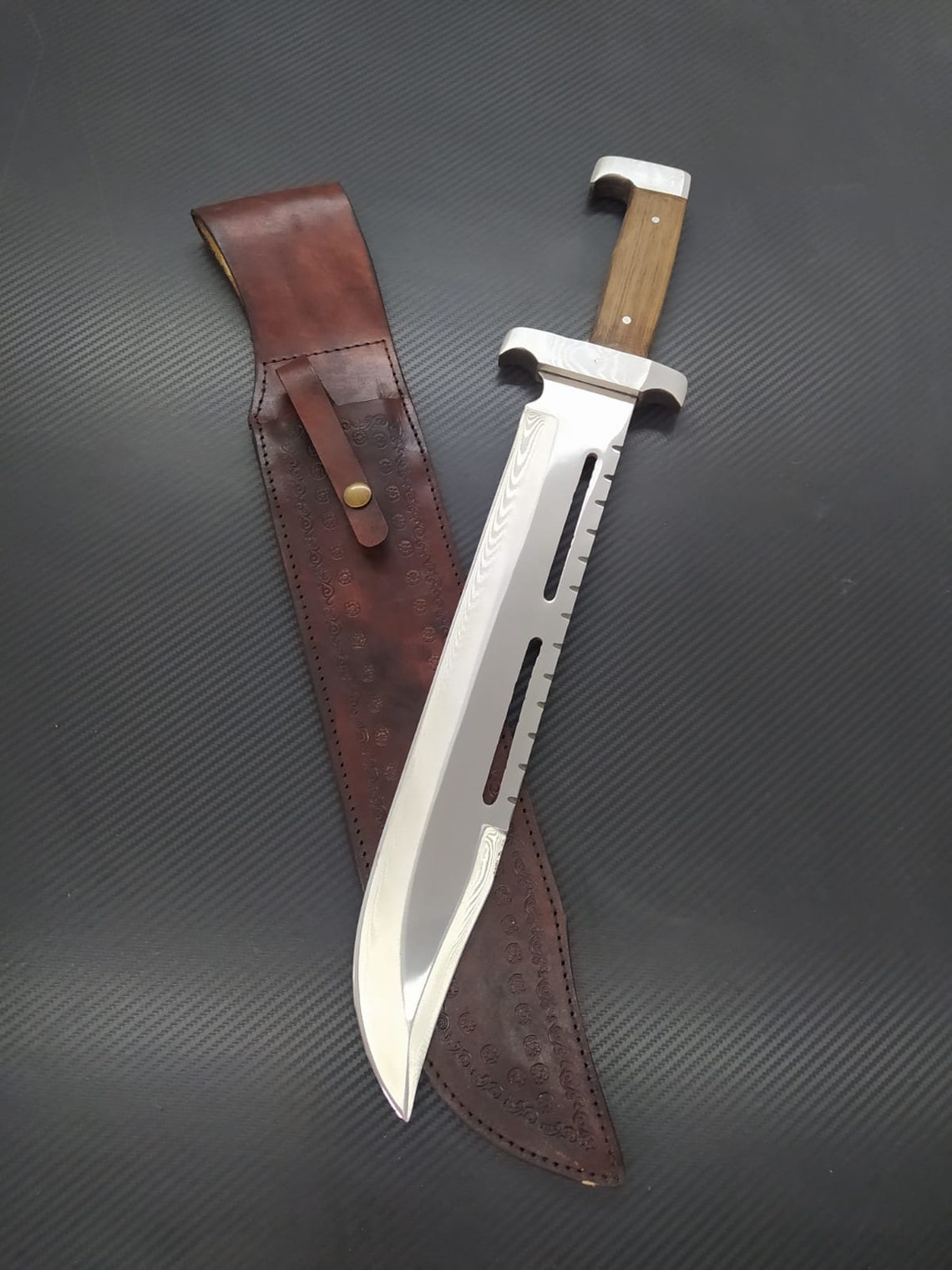 Handmade Big Rambo Knife-german Steel Hunting | Etsy