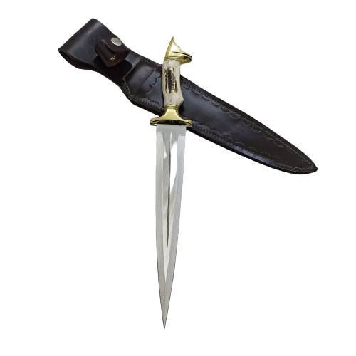 Handmade Deer Antler Handle Wolf Dagger Knife-custom Hunting | Etsy