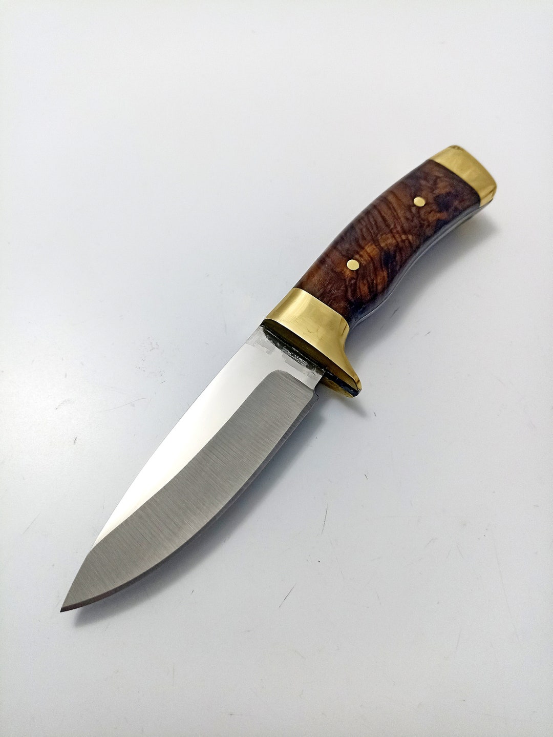 8.46 Full Tang Blade Knife Hunting Knife and Case Bushcraft Knife ...