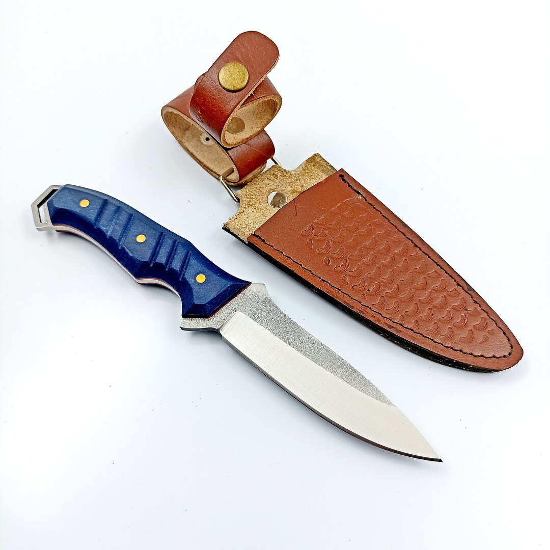 Handmade Full Tang Blade Hunting Knife, Survival Knife With Sheath ...