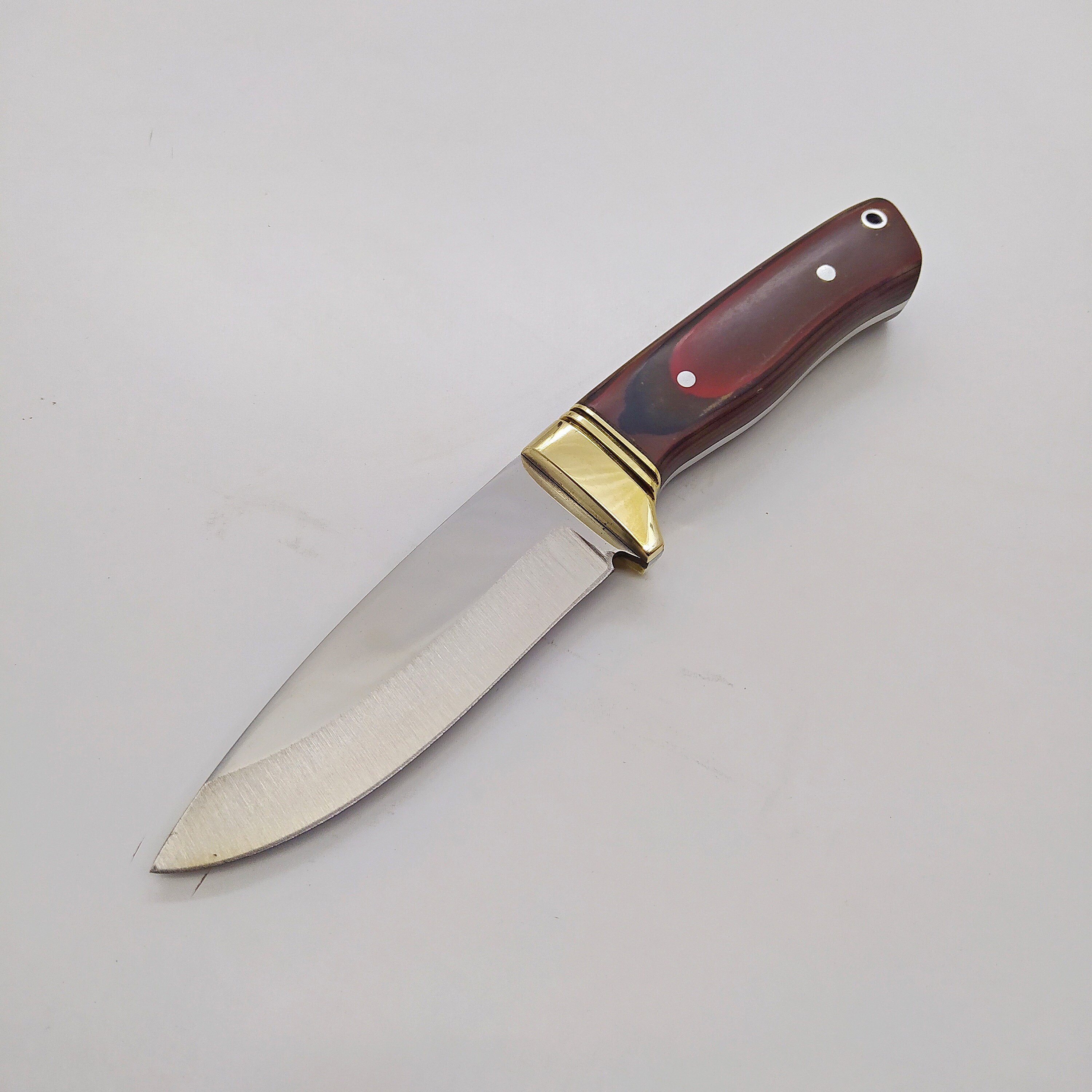 Stainless Steel Small Hunting Knife Werzalit Handle Bushcraft - Etsy