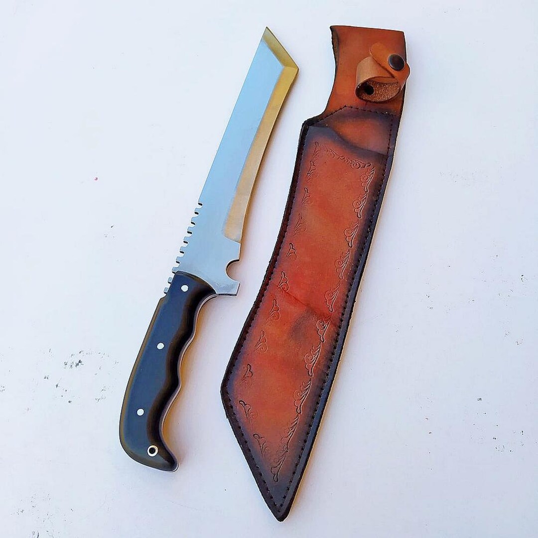 Handcraft Werzalit Handle Machete Knife , Personalized Gift for Hunter ...