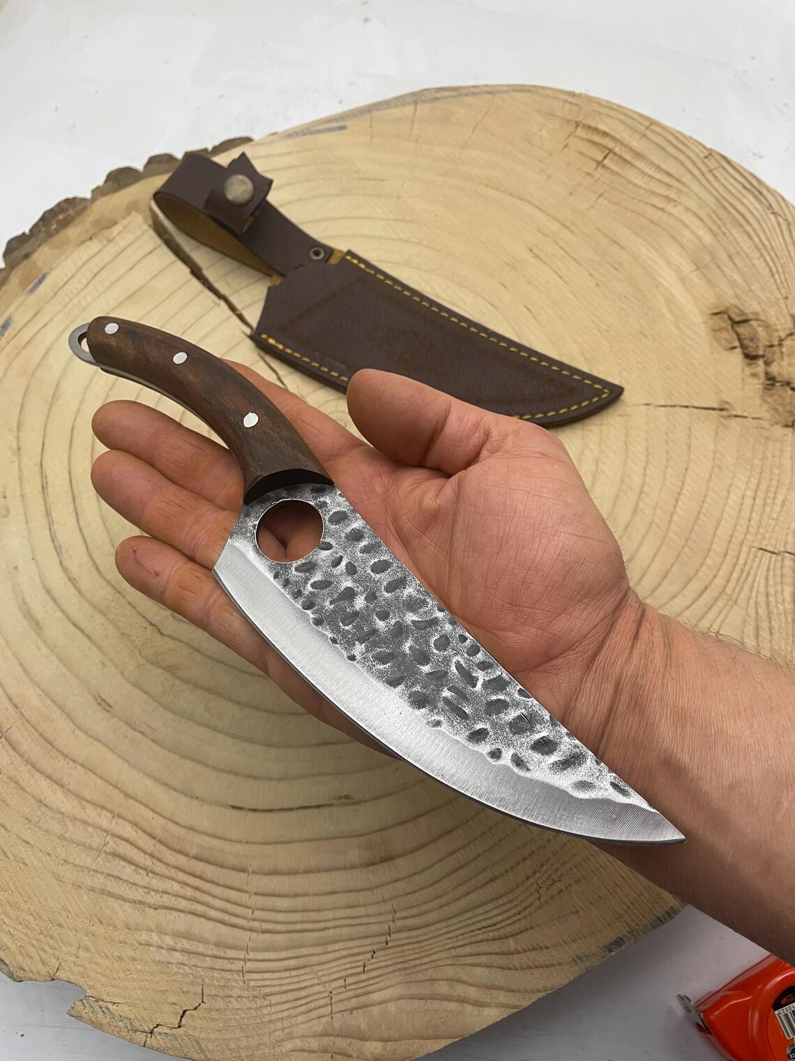 Hand Forged Viking Boning Knife: Full Tang Chef Knife With Sheath - Etsy