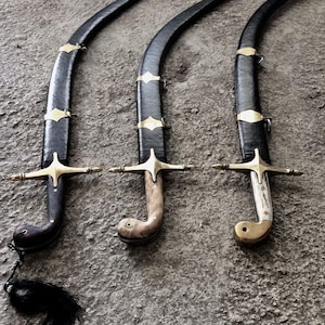 Arabic Shimsir Sword With Scabbard , İslamic Swords , Medieval İtems ...