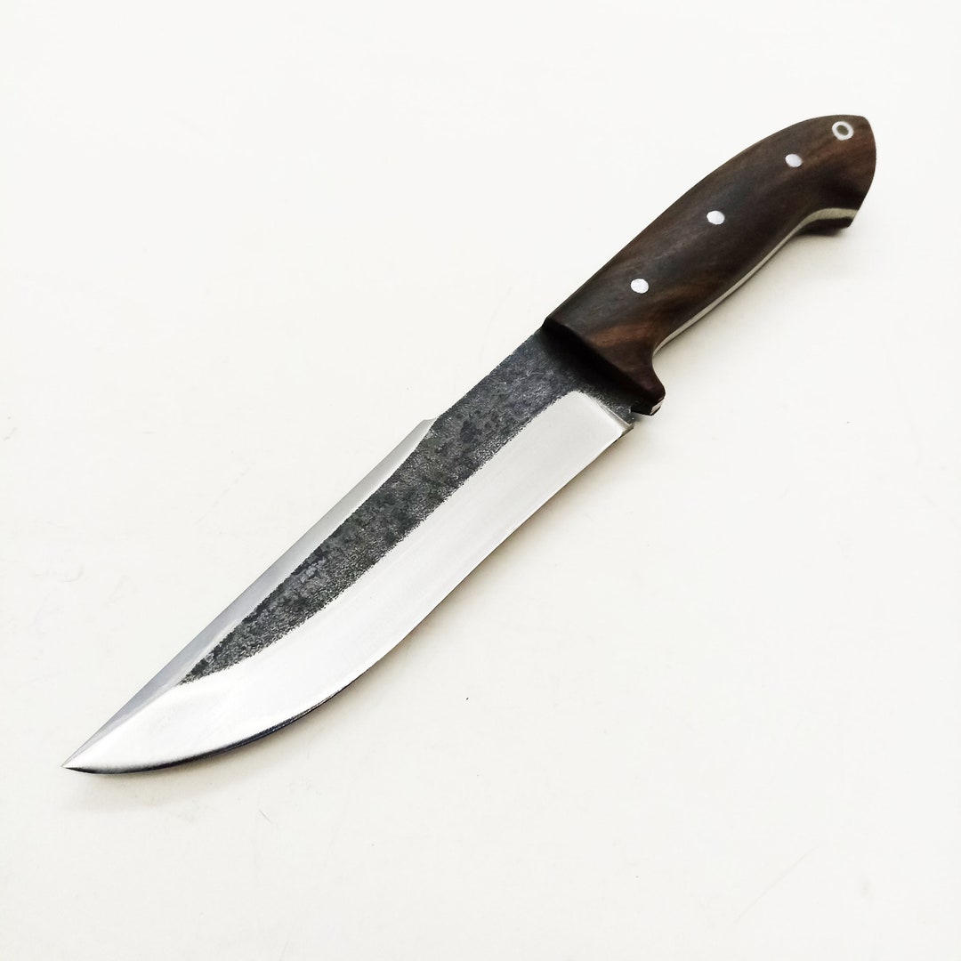 Handmade Forged Knife, Custom Engraved Hunting Knife, Bowie Knife ...