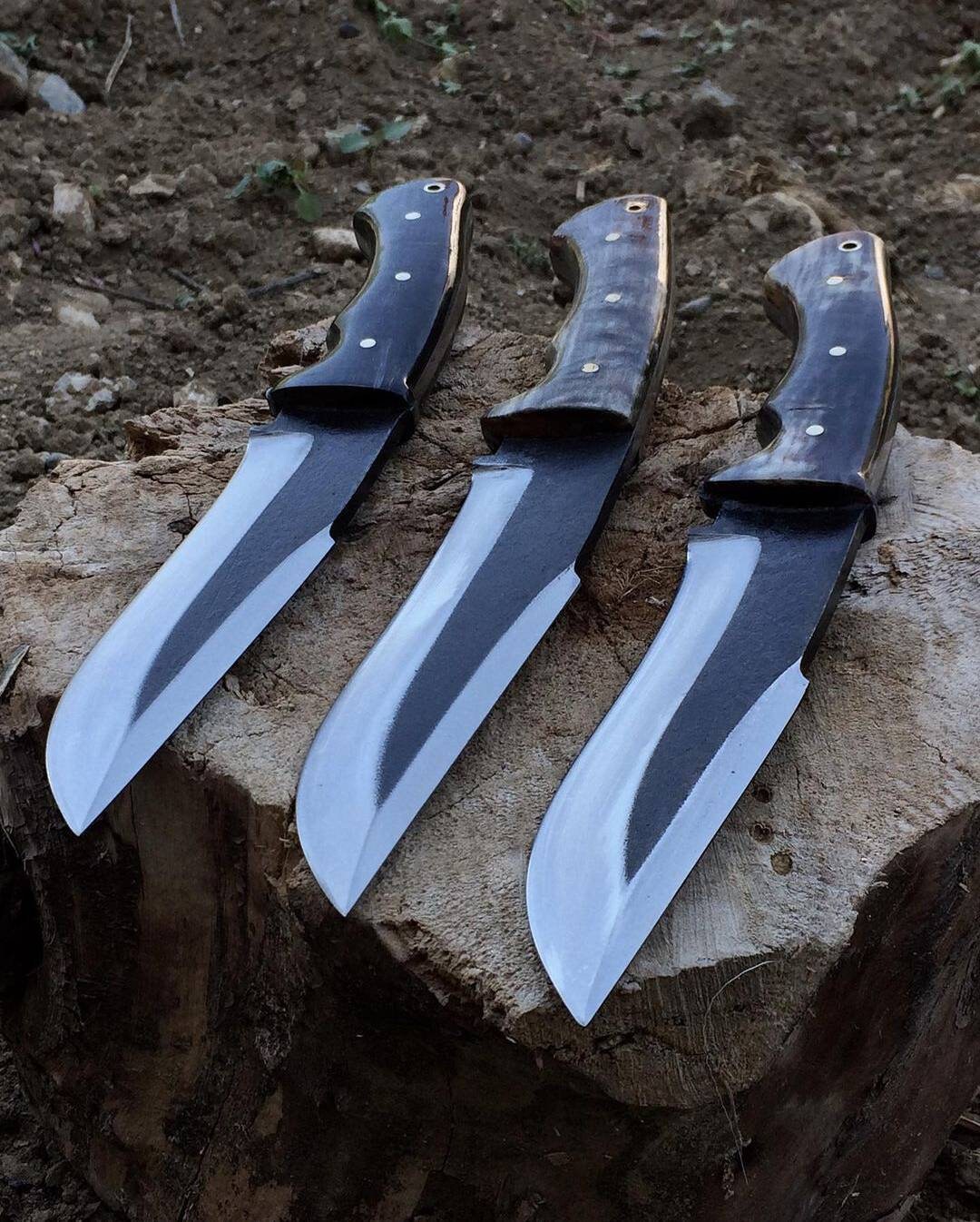 Handmade Bone Handle Hunting Knife With Sheath-bowie | Etsy