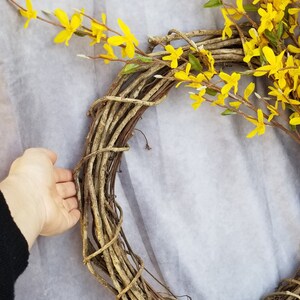 DIY Spring Wreath Kit, DIY Forsythia Wreath, Wreath Making Kit ...