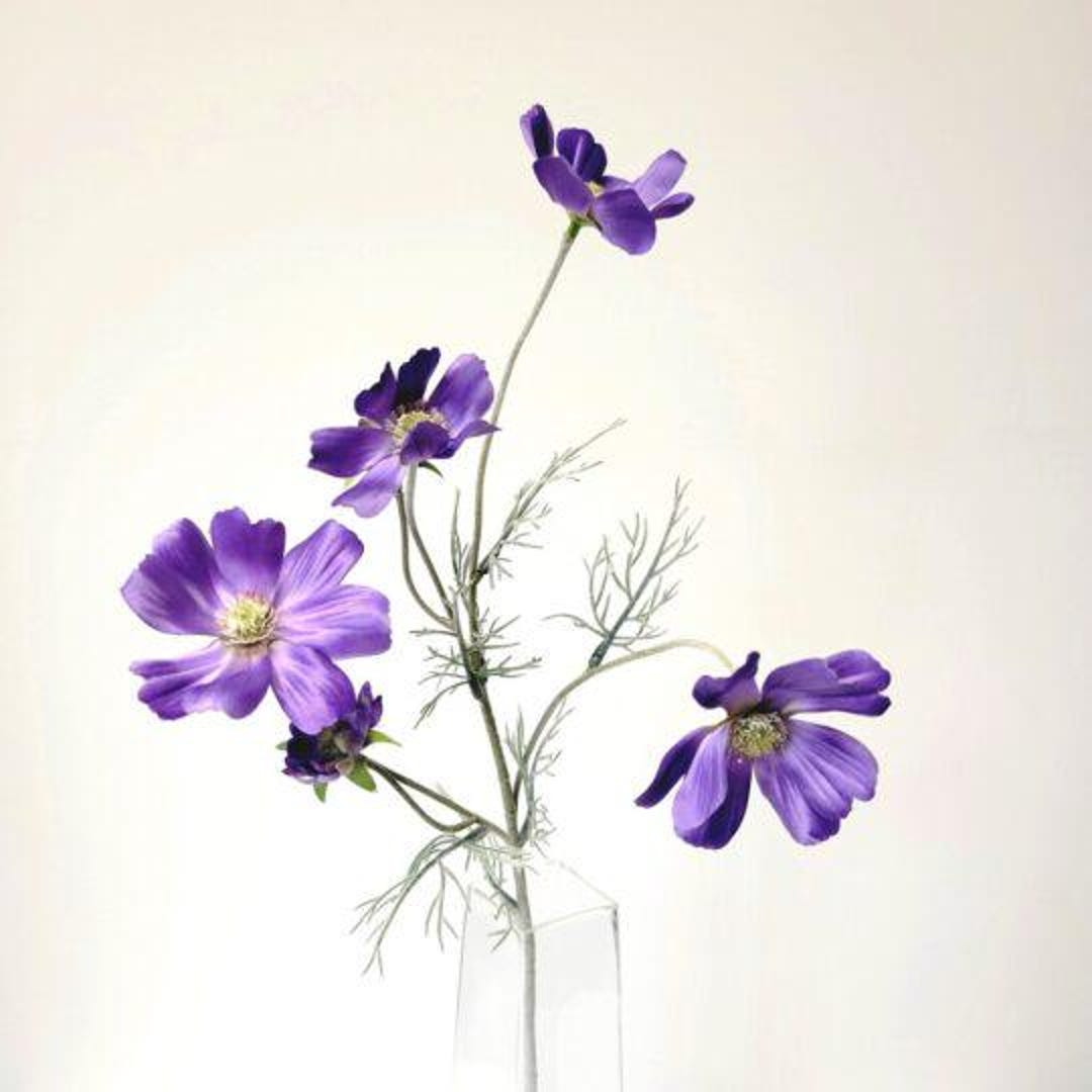 Real Touch Cosmo Flower, Purple Cosmo Spray, Summer Wild Flowers ...