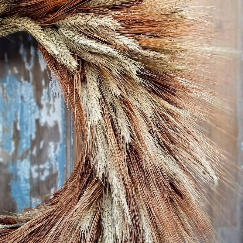Wheat Wreath - Etsy