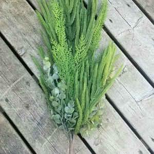 Mixed Greenery Winter Teardrop Swag, Norfolk Pine Teardrop Wreath ...