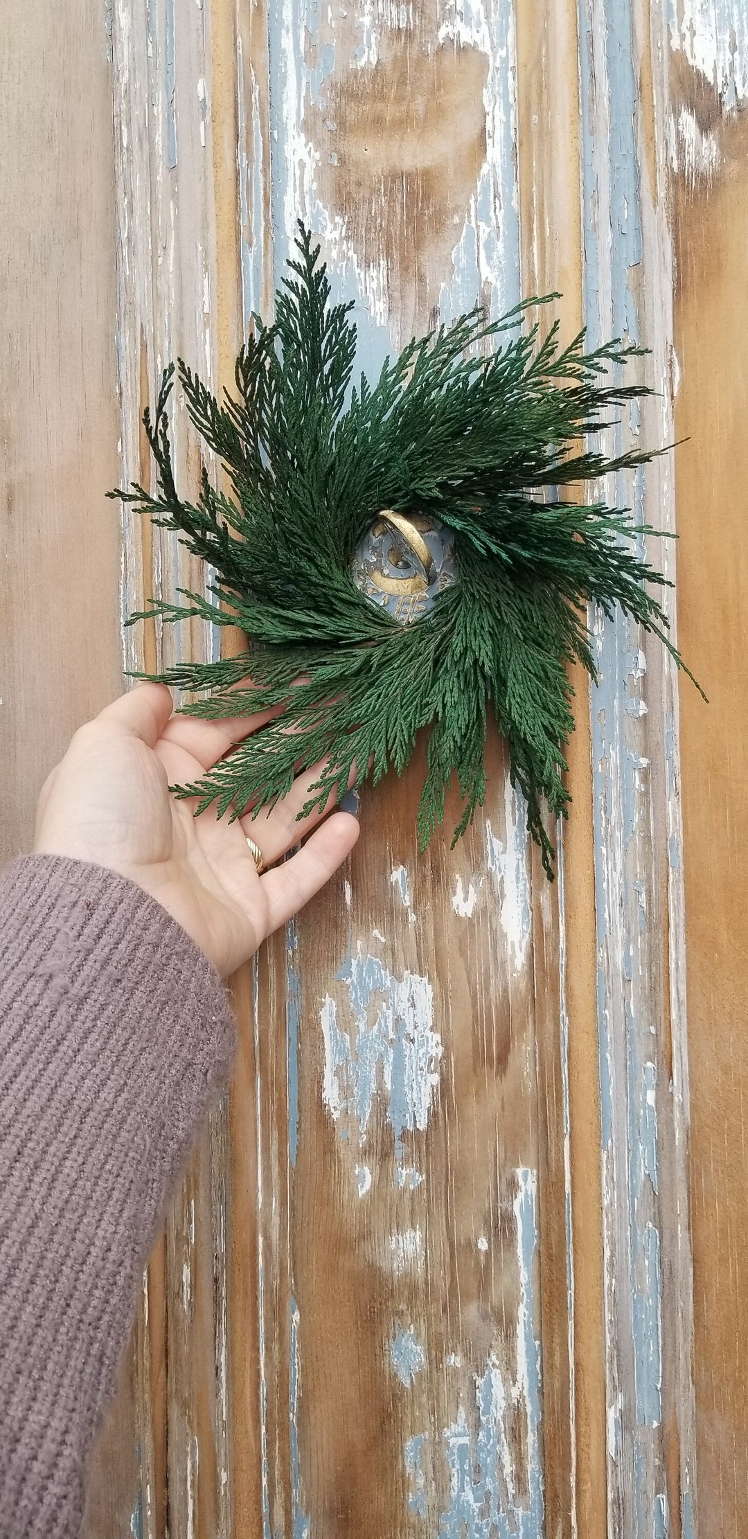 Mini Cedar Wreath, Table Place Settings, Tea Light Holder, Cupboard ...