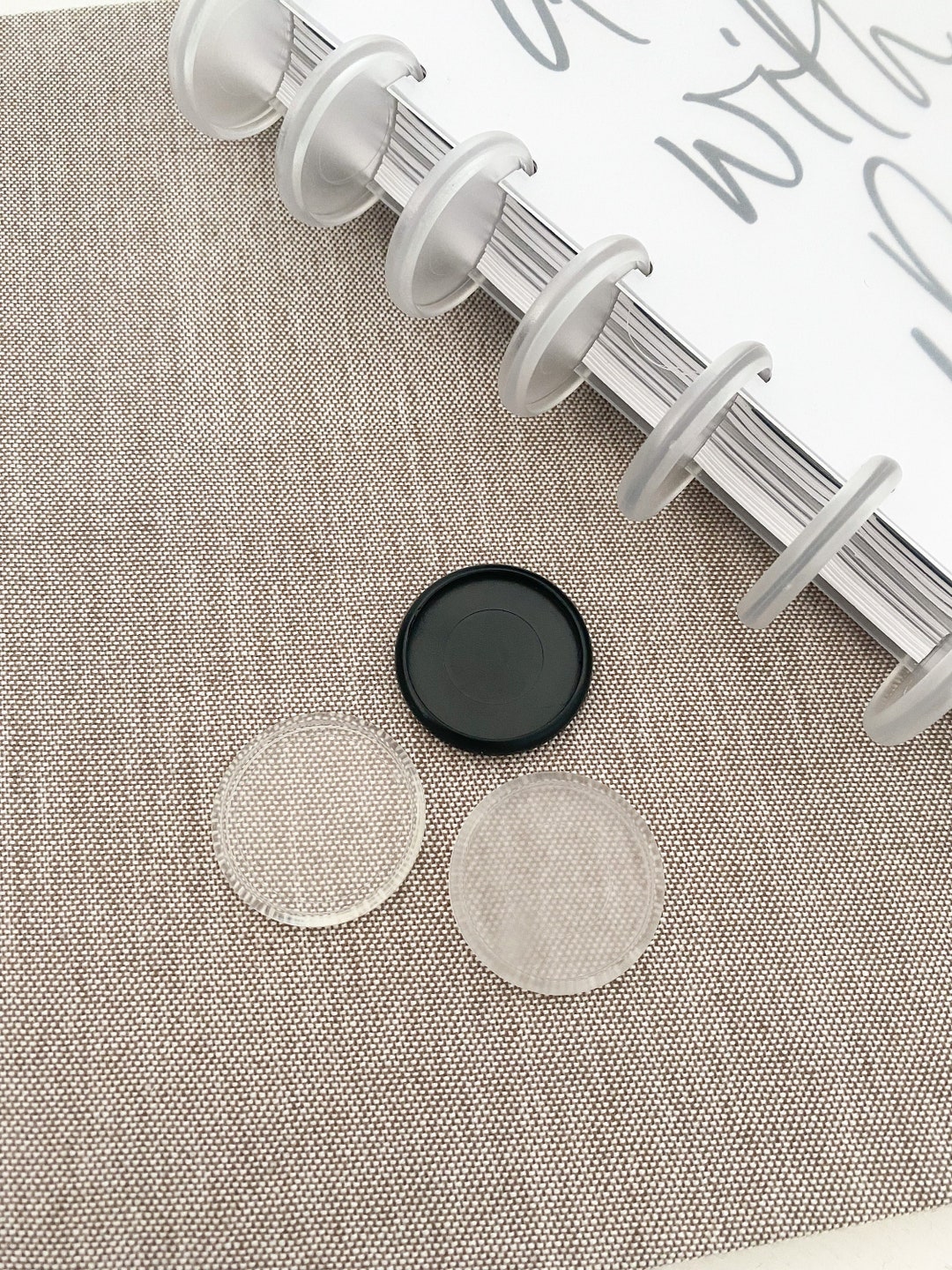 Discbound Binding Discs Clear, Frosted, Black, 19mm, 28mm, 32mm - Etsy UK