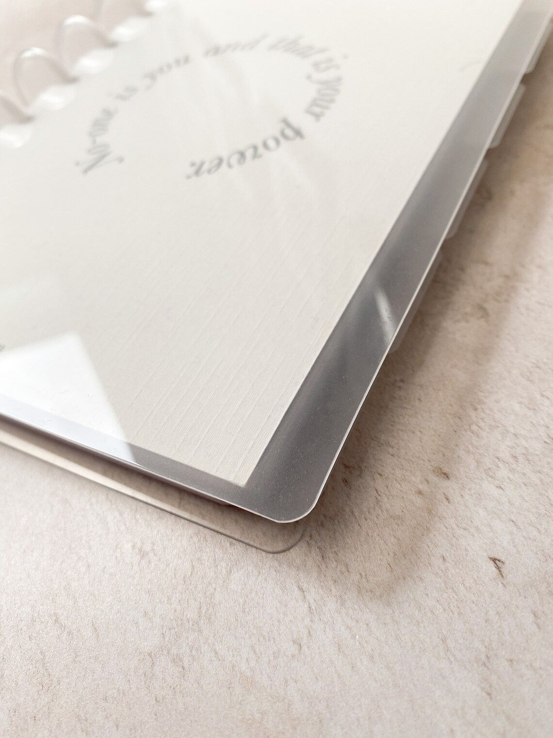 A5 Discbound Cover Set | Glossy & Frosted Clear Plastic Covers With ...