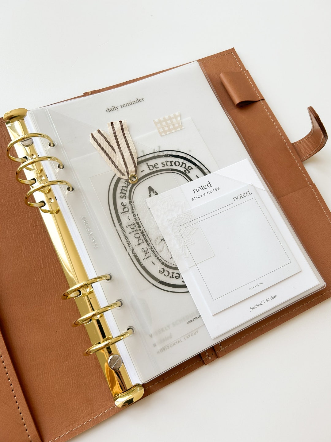 A5 Clear Card Holder: Single Pocket PVC Planner Insert - Etsy