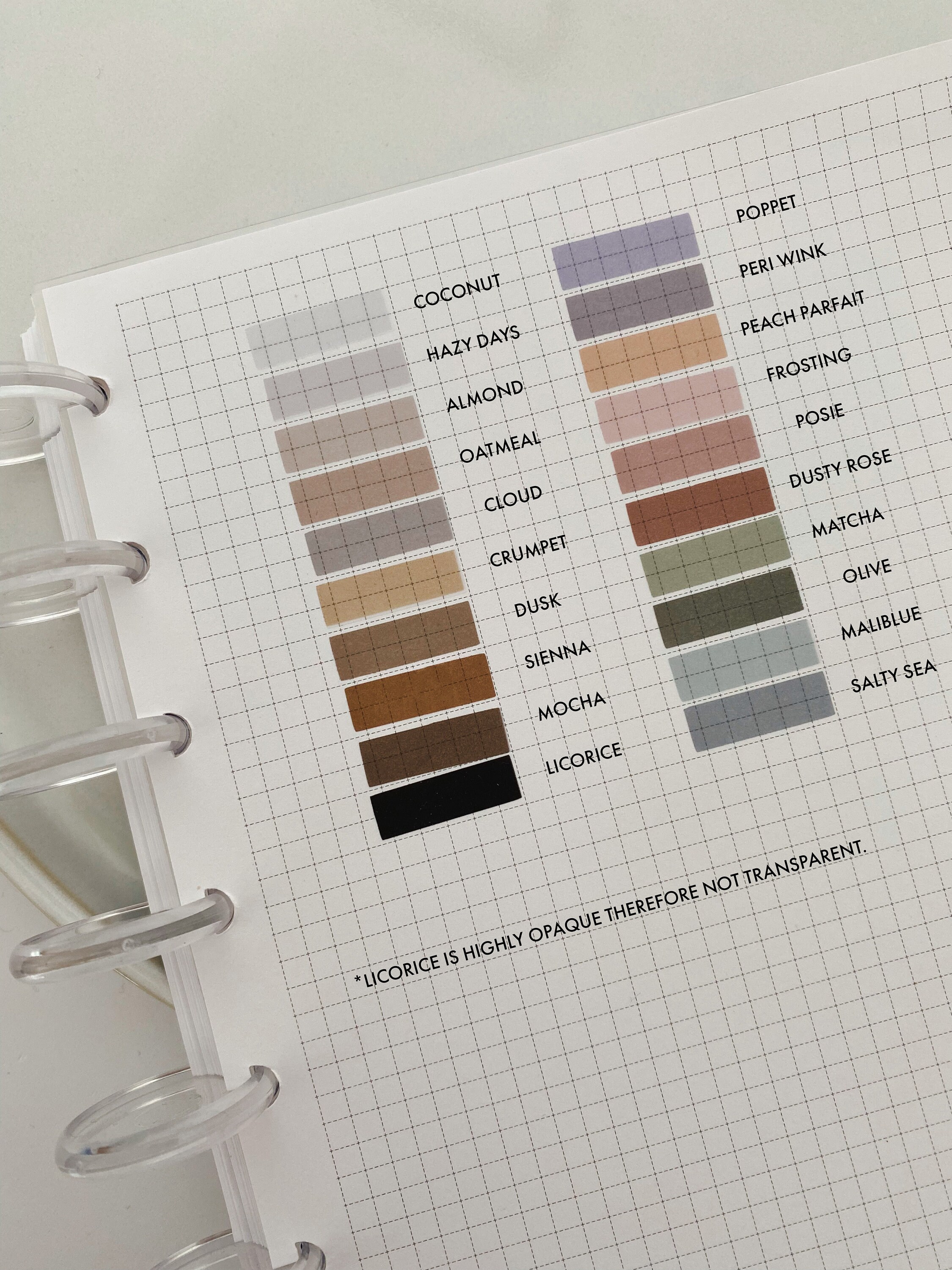 Transparent Stickers TAPE Planner Stickers Washi Tape - Etsy