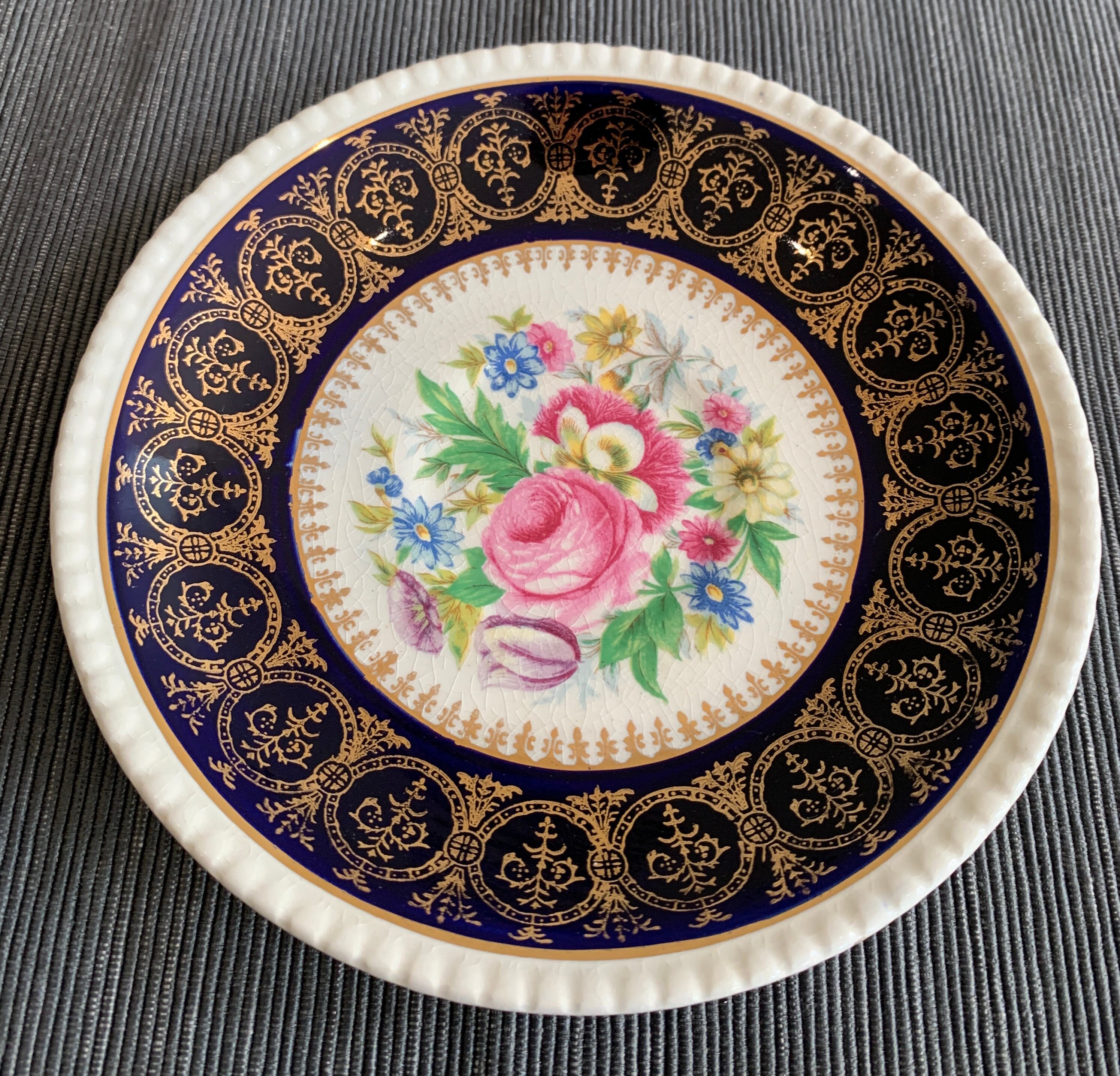 Vintage Simpson Pottery Solian Ware cobalt blue bowl | Etsy