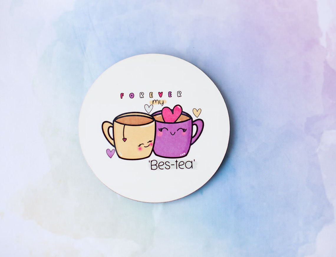 Hand Illustrated Mug Youre My Bes-tea Coffee Mug Best - Etsy
