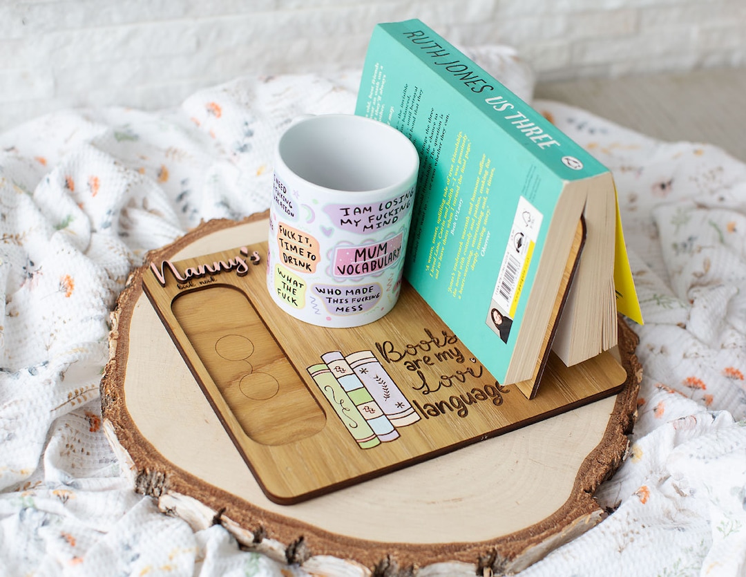 Bookstand Coffee L Book Nook L Book Place Holder L Custom Gift Idea L ...