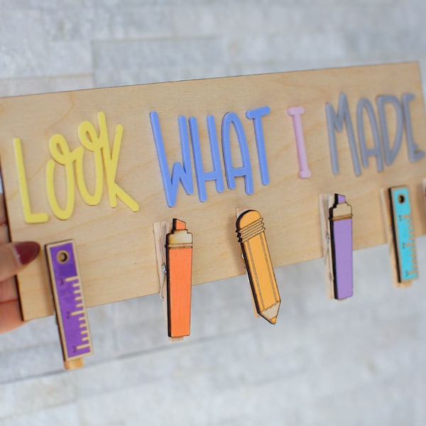 Look What I Made Sign - Etsy