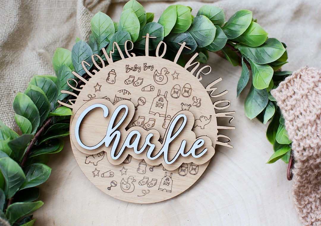 Welcome to the World Disc Social Media Disc New Baby Welcome Sign Baby ...