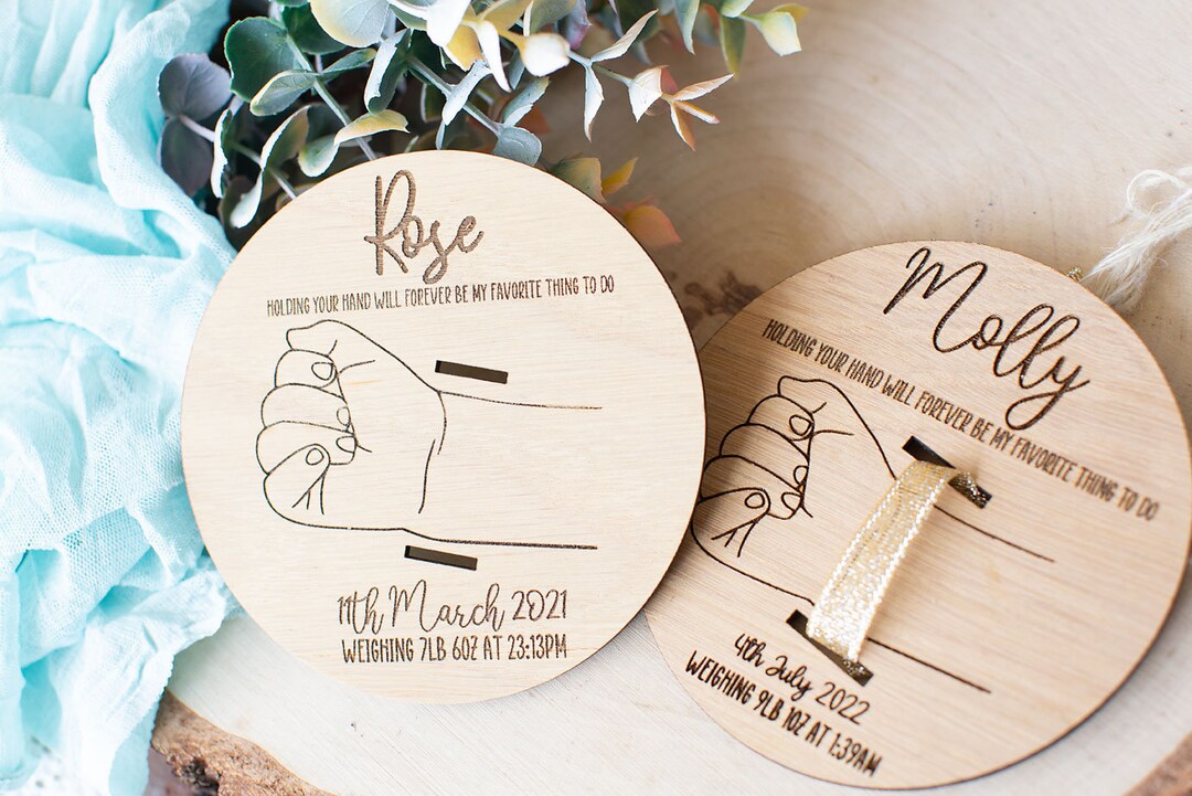 Baby Keepsake | Social Media Disc | New Baby Welcome Sign | Hospital ...