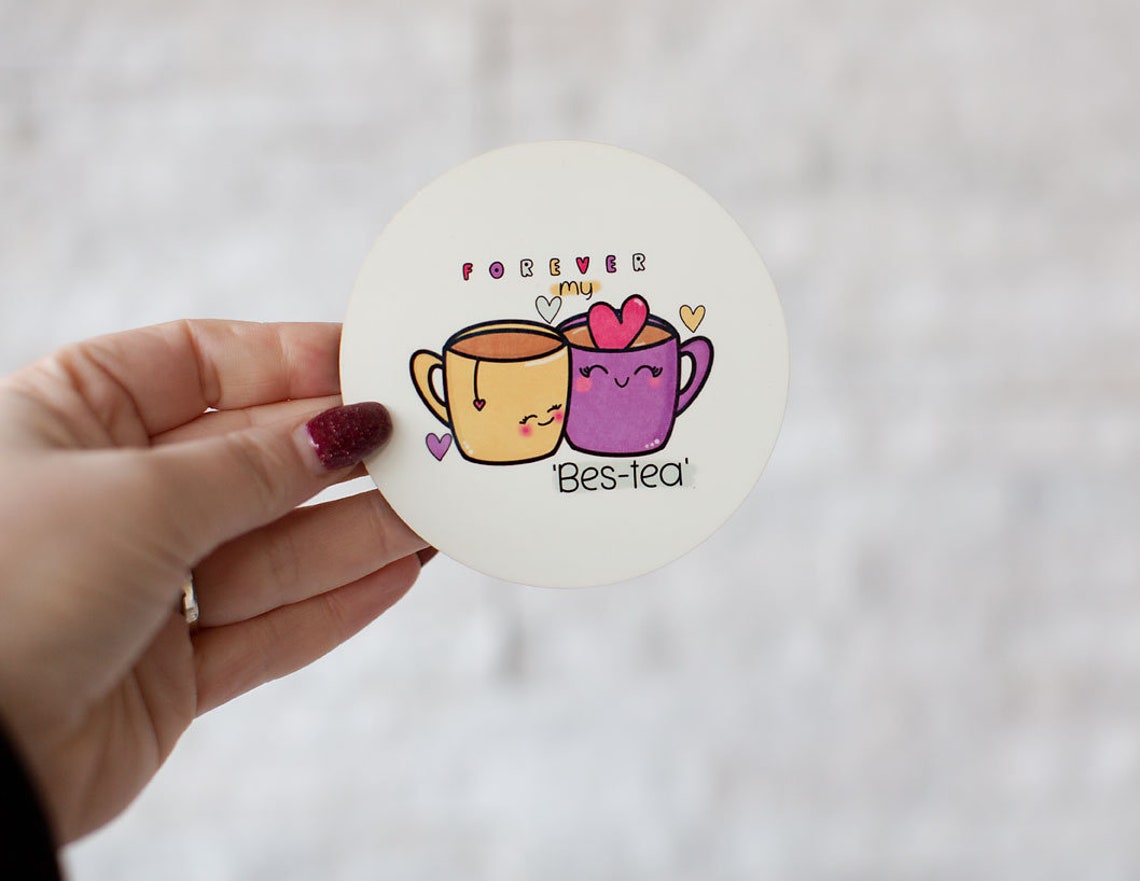 Hand Illustrated Mug Youre My Bes-tea Coffee Mug Best - Etsy