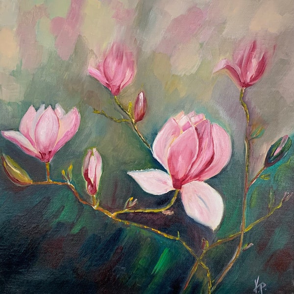 Magnolia Painting - Etsy