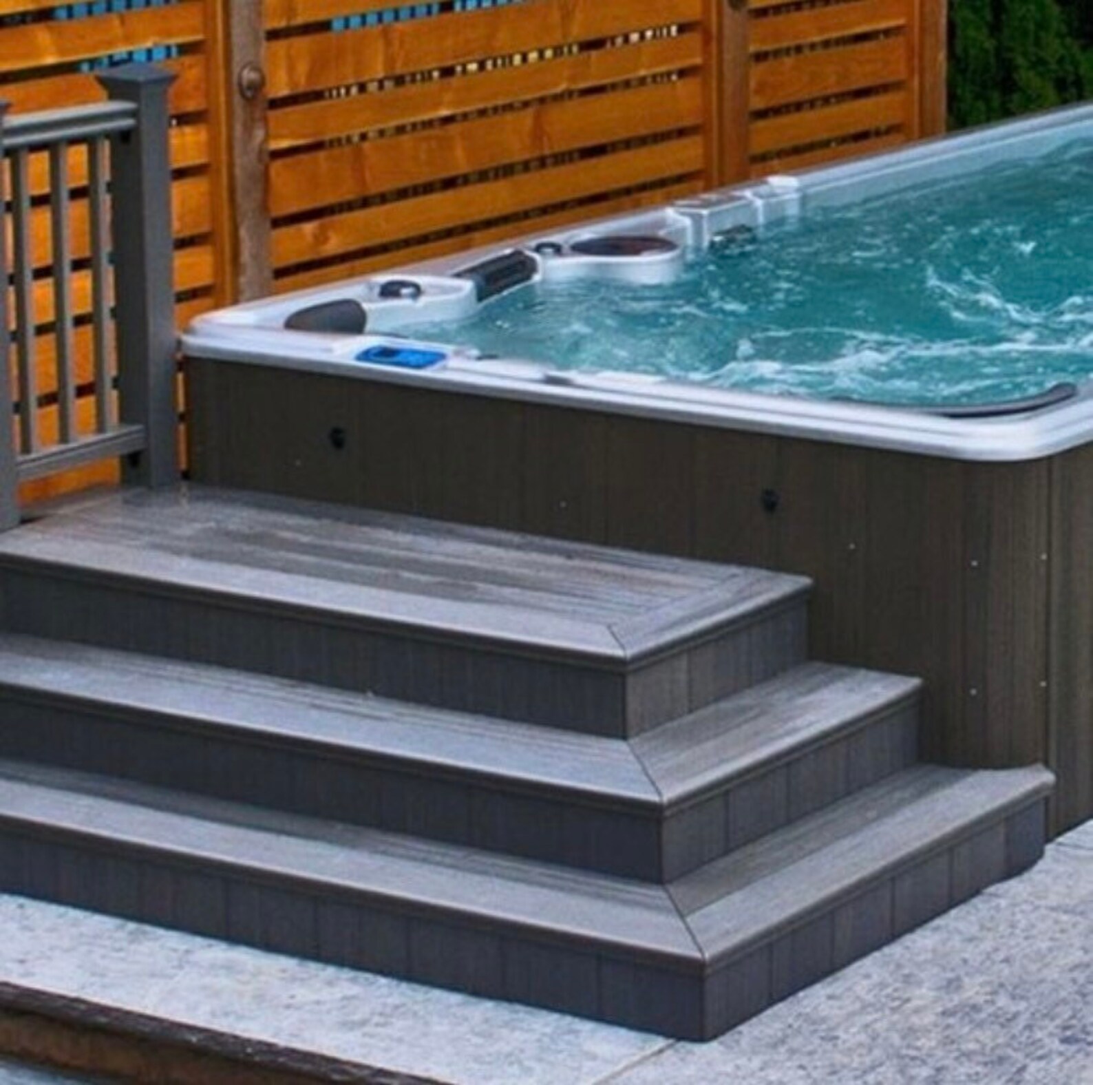 Composite Decking Hot Tub / Spa / Pool Steps Choice of Colours / Choice ...