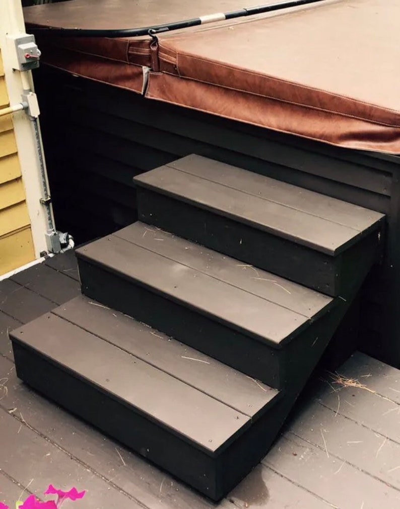 Composite Decking - Hot Tub / Spa / Pool Steps - Choice of Colours ...