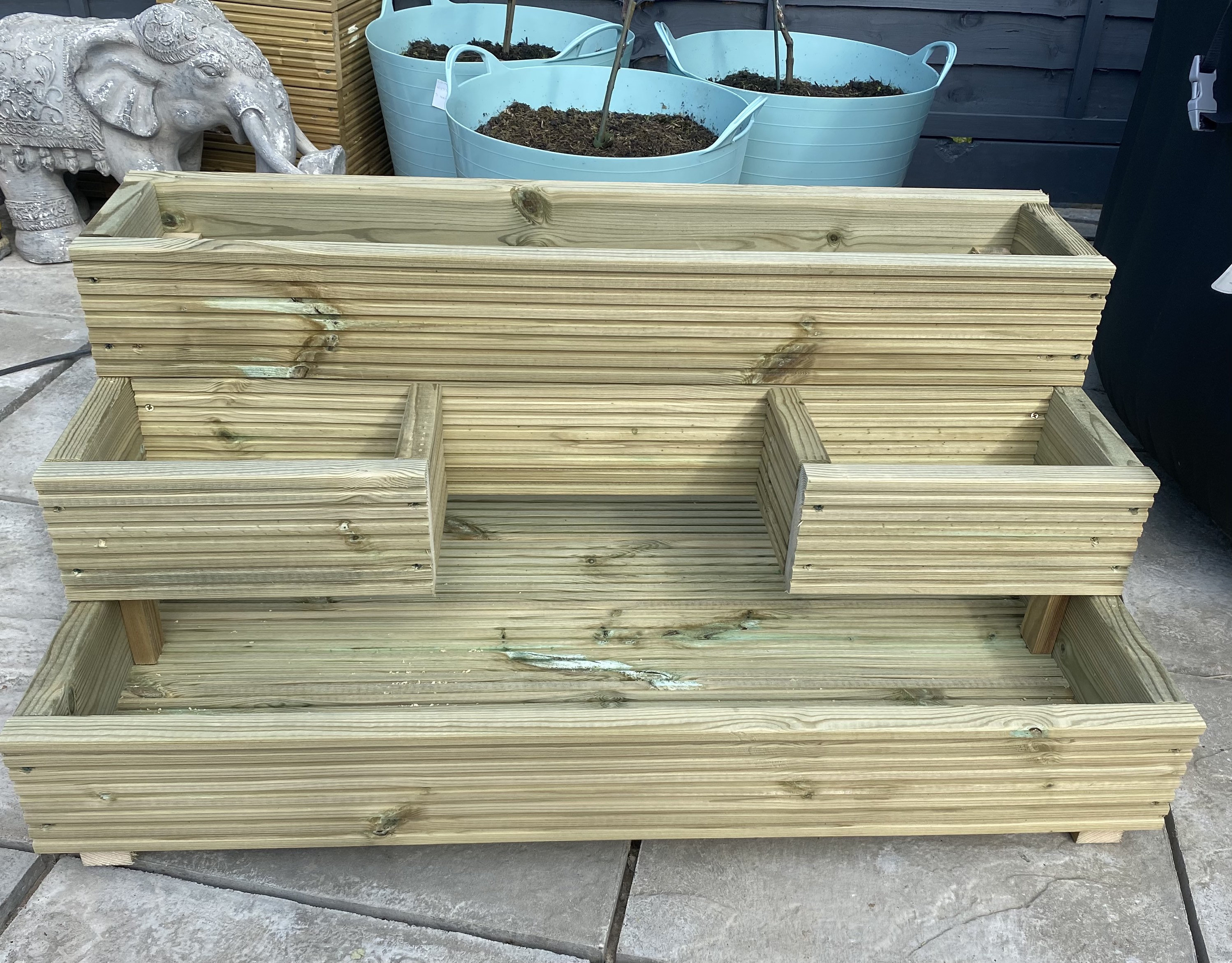Premium 3 Tier L Shape Decking Planter - Etsy
