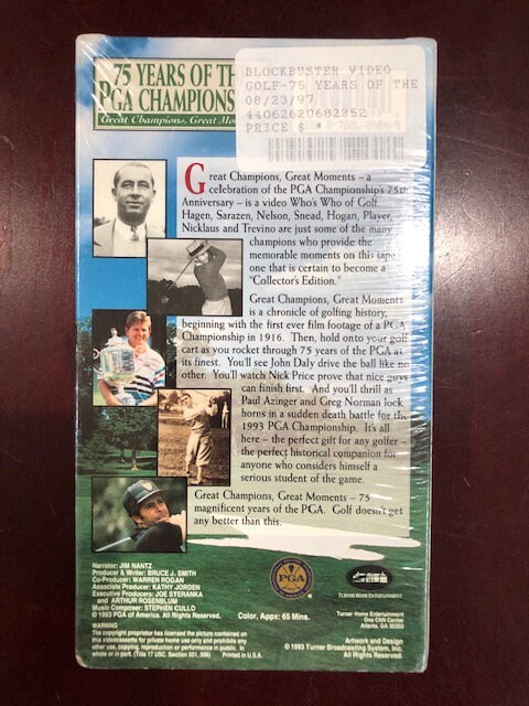 75 Years of PGA Championship Vintage Rare Movie 1993 Hagen Hogan ...