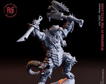 Dnd Infected Swamp Orc Unpainted Miniature - Etsy