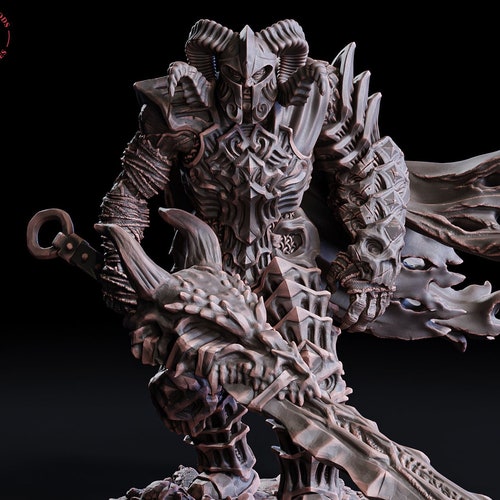 Dnd Spectral Knight B Unpainted Miniature - Etsy