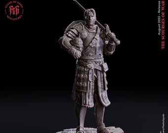 Dnd Female Fighter Commander Unpainted Miniature - Etsy