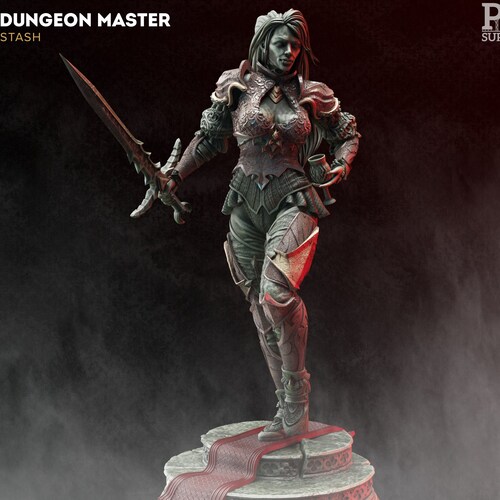 Dnd Female Vampire Unpainted Miniature - Etsy