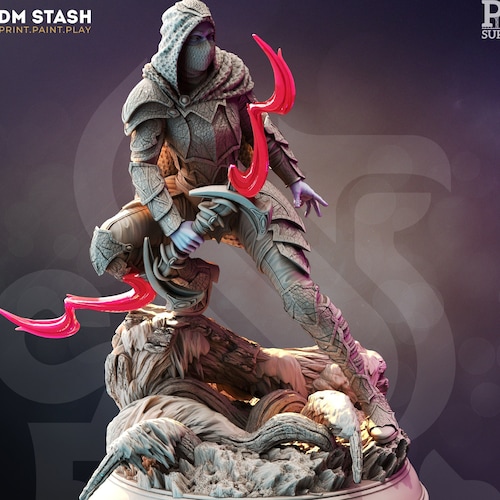 Dnd Rogue Ranger Fighter Exrin Nvata Unpainted Miniature - Etsy