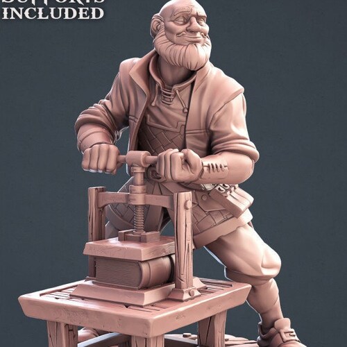 Dnd Human Innkeeper Barkeep Unpainted Miniature - Etsy