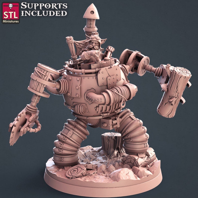 Dnd Orc Male Lumberjack Mechanic Unpainted Miniature - Etsy