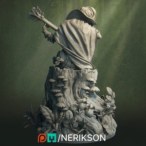 Dnd - TTRPG - Pathfinder Female Elf Bard With Lute Unpainted Miniature - Etsy