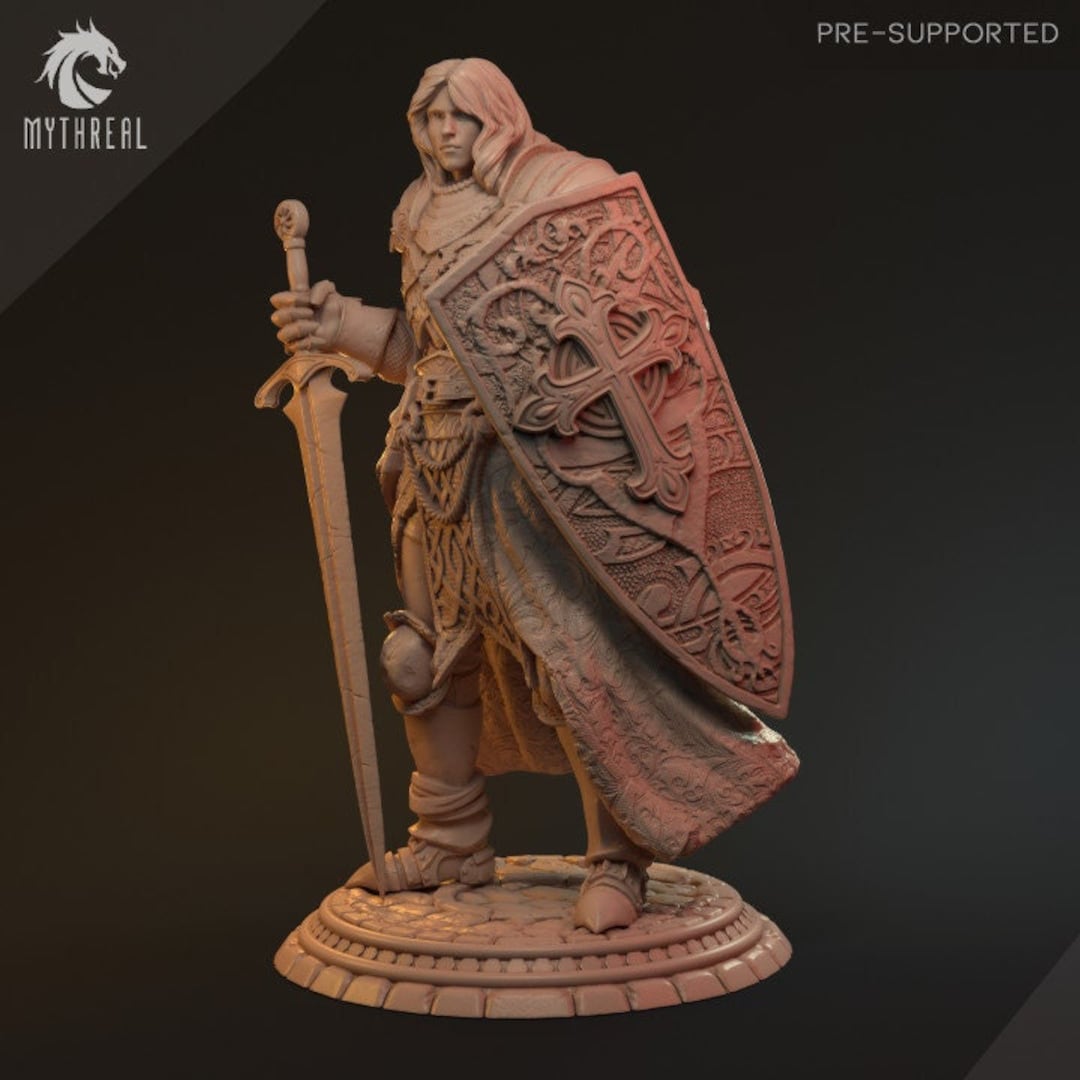 Dnd | Pathfinder | TTRPG Male Human Paladin | Fighter | Knight ...