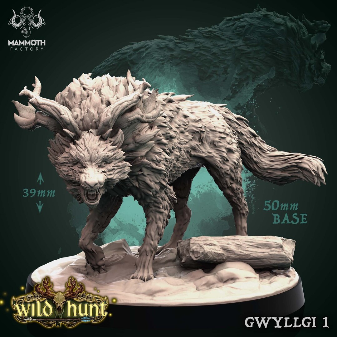 Dnd Gwyllgi - Forest Beast Unpainted Miniature - Etsy