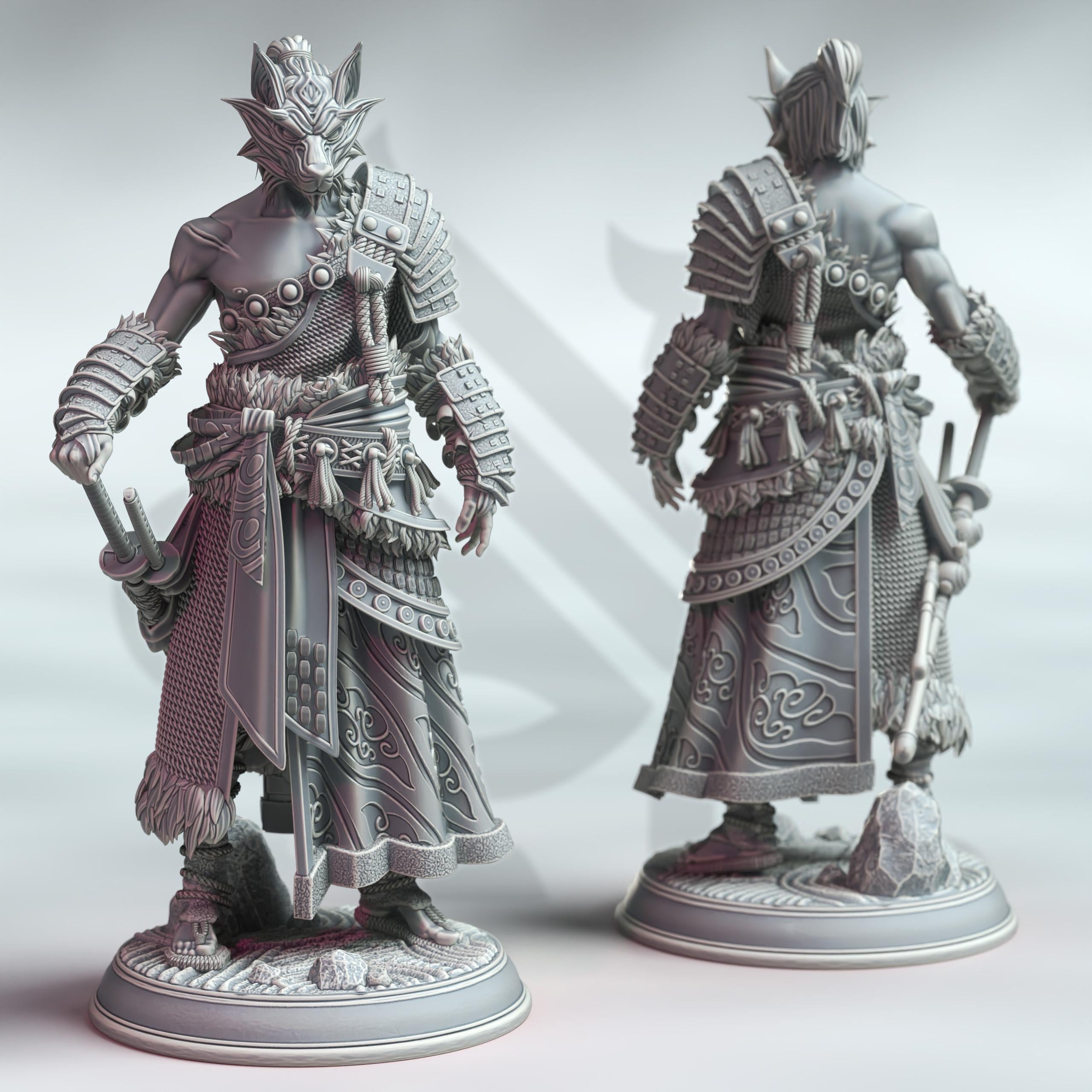 Dnd Male Human Monk | Fighter | Rogue - Kaoru Okami - Stoic Wolf ...