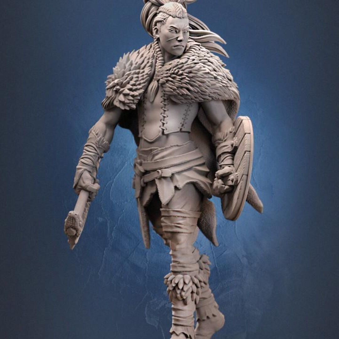 Dnd - TTRPG - Pathfinder Hero - Freyja Female Human Barbarian | Fighter ...